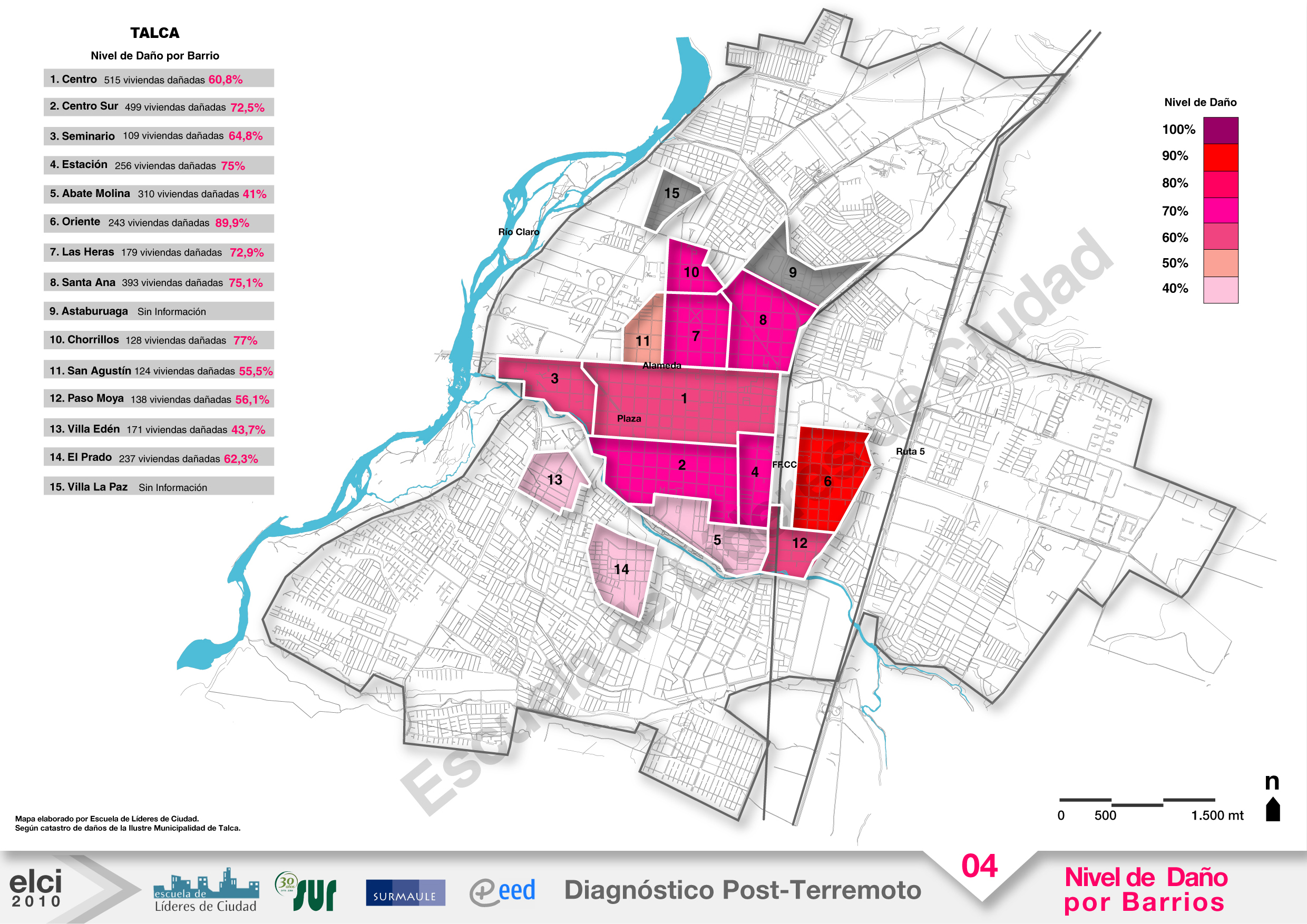 Talca Mapa - Talca Map From Chile Wall Maps Of He World : Mapas de rutas para viajar a talca en ...